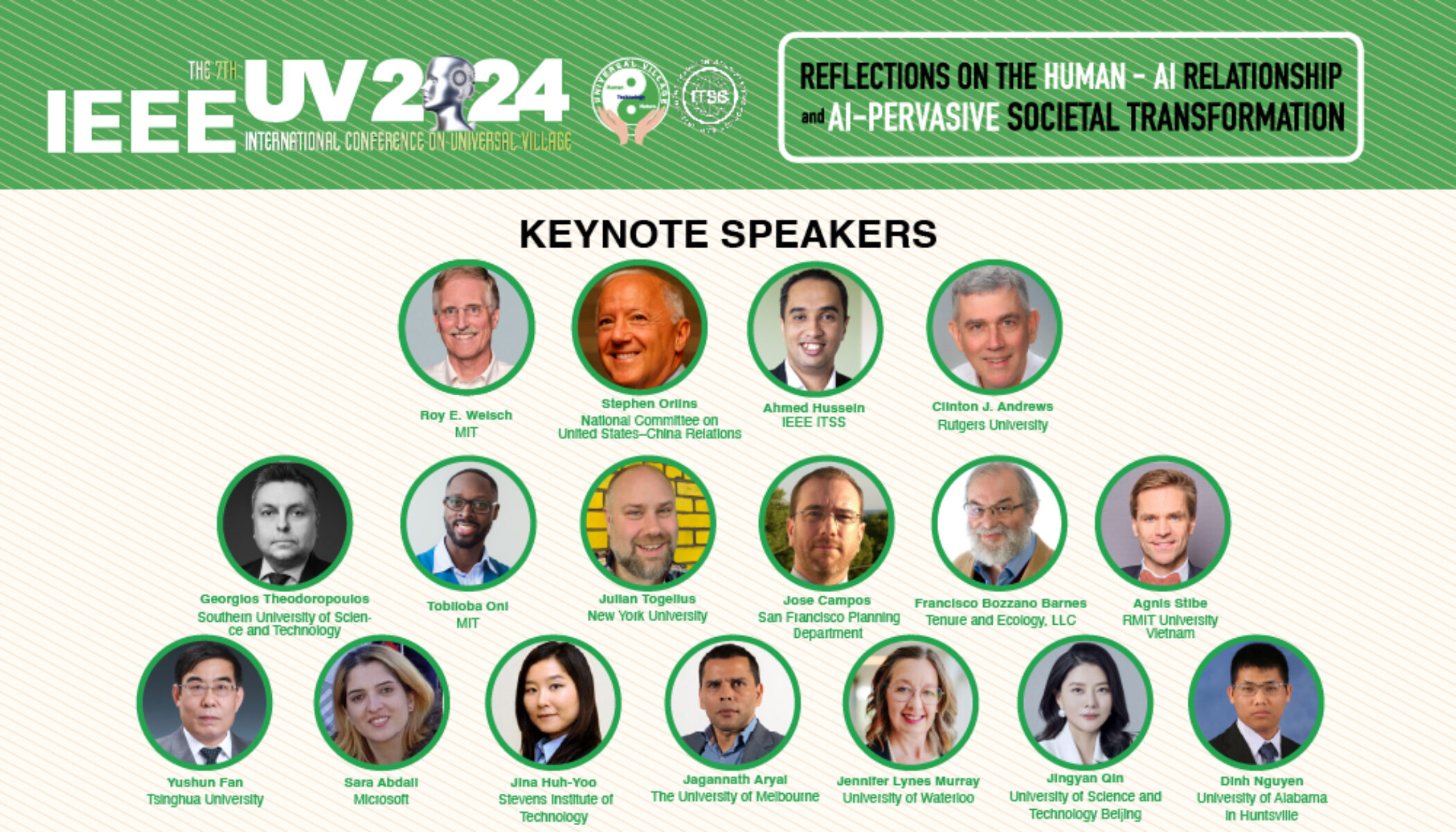 IEEE UV 2024 Conference Keynote Speakers – IEEE UV